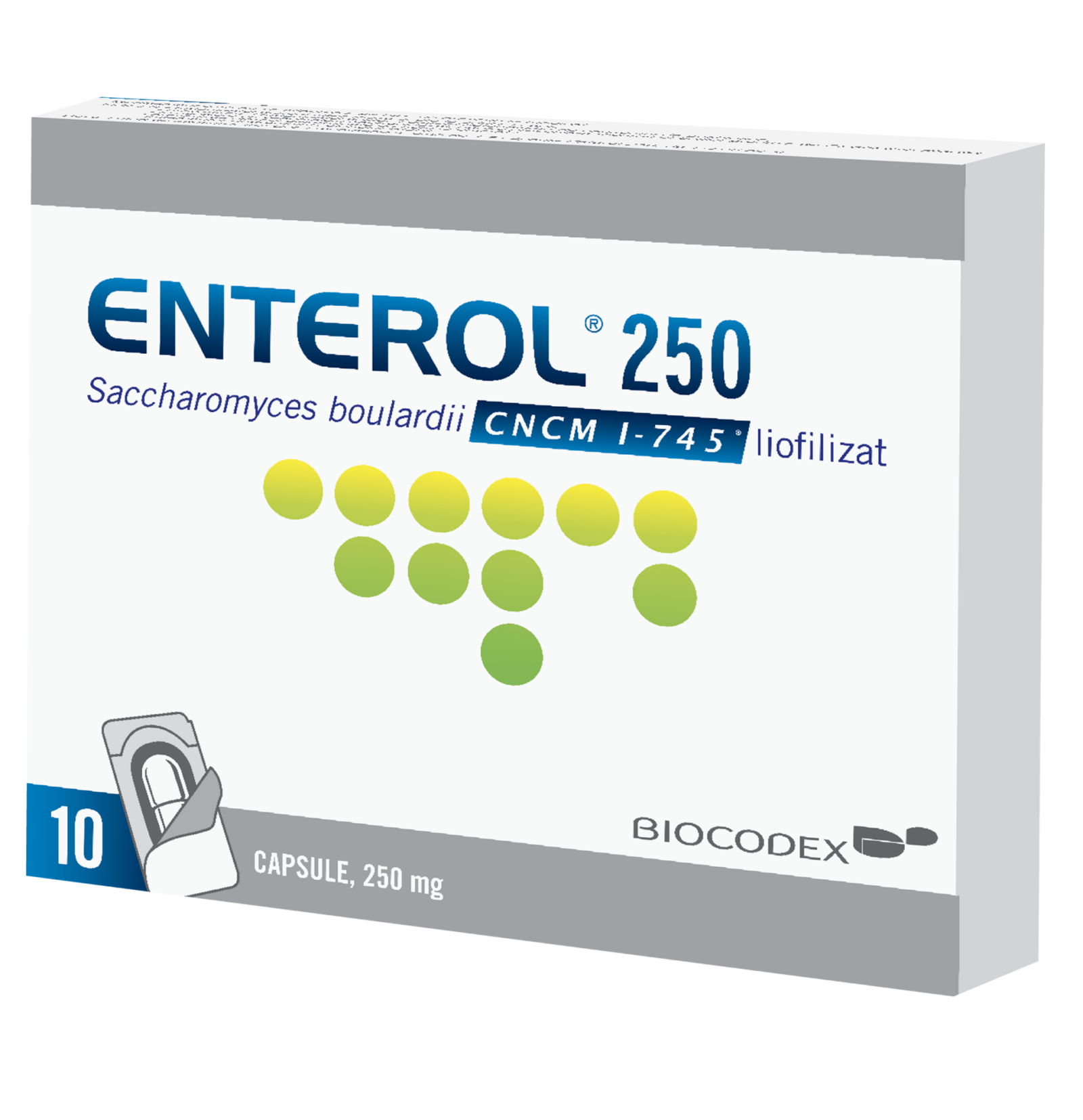 Enterol capsule 250mg x10 - Biocodex România
